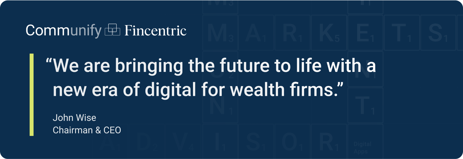 Communify Fincentric Launches Next-Generation Wealth Management ...